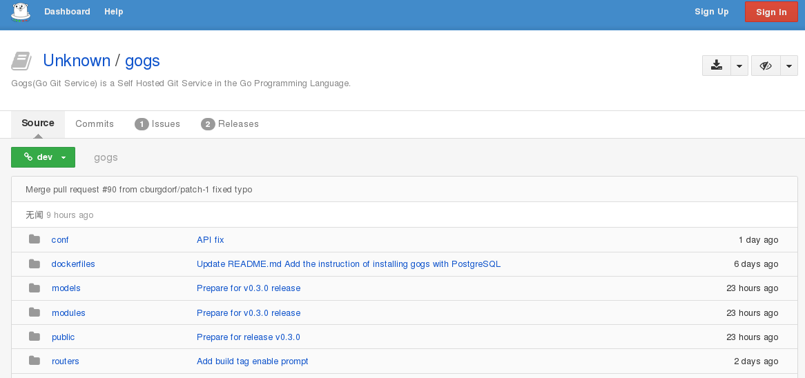 Softwarefund Gogs Go Git Service